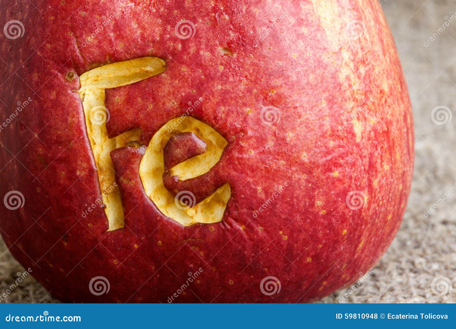 Abbreviation Fe stock photo. Image of collagen, fruit - 59810948