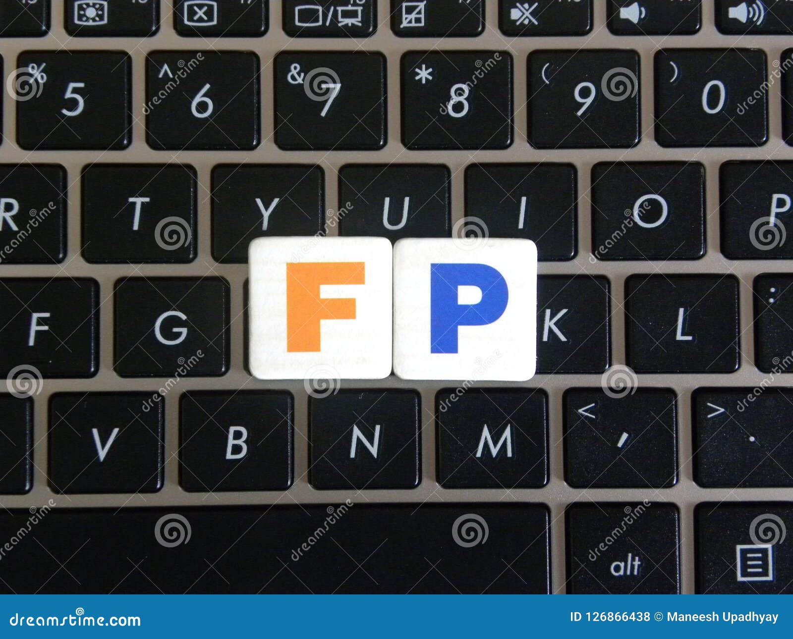 Abbreviation FP On Keyboard Background Stock Photography ...