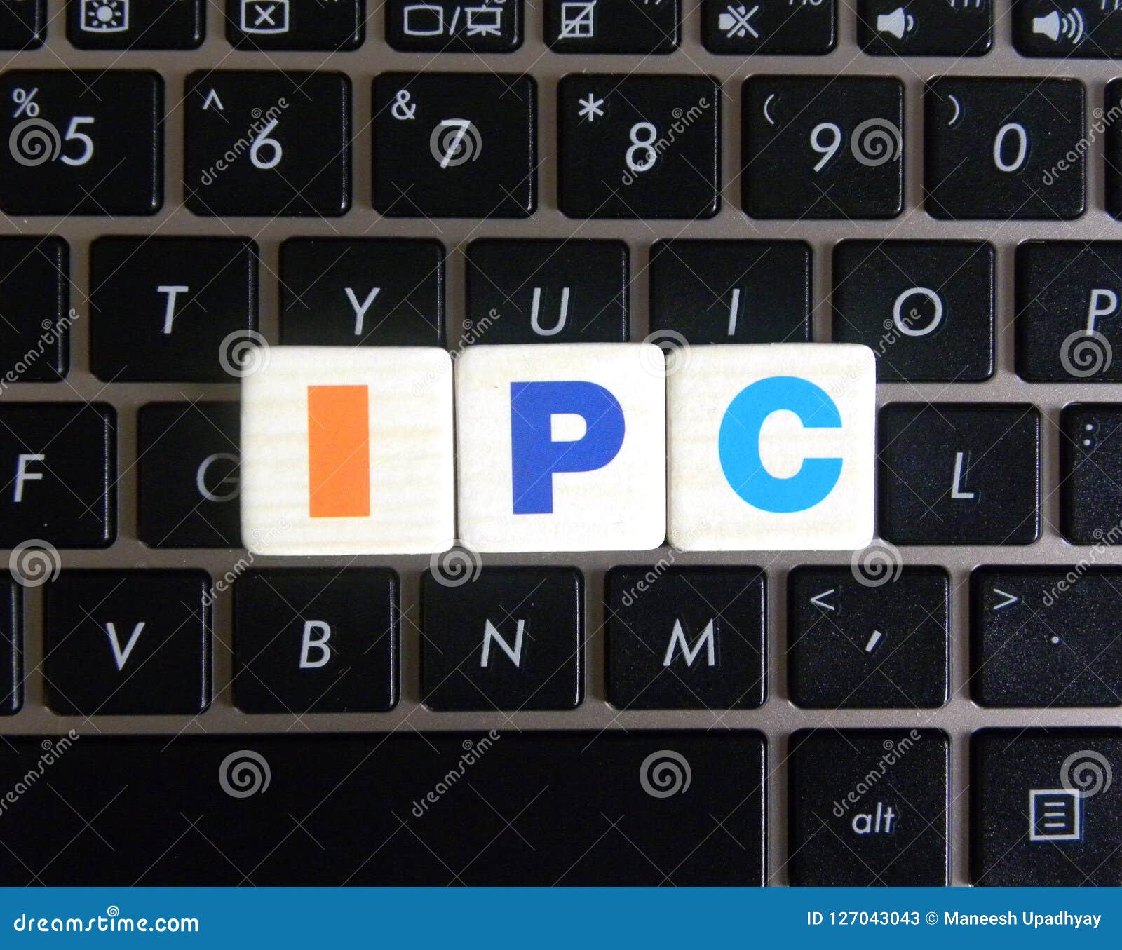 Abbreviation IPC on Keyboard Background Stock Image - Image of alphabet ...
