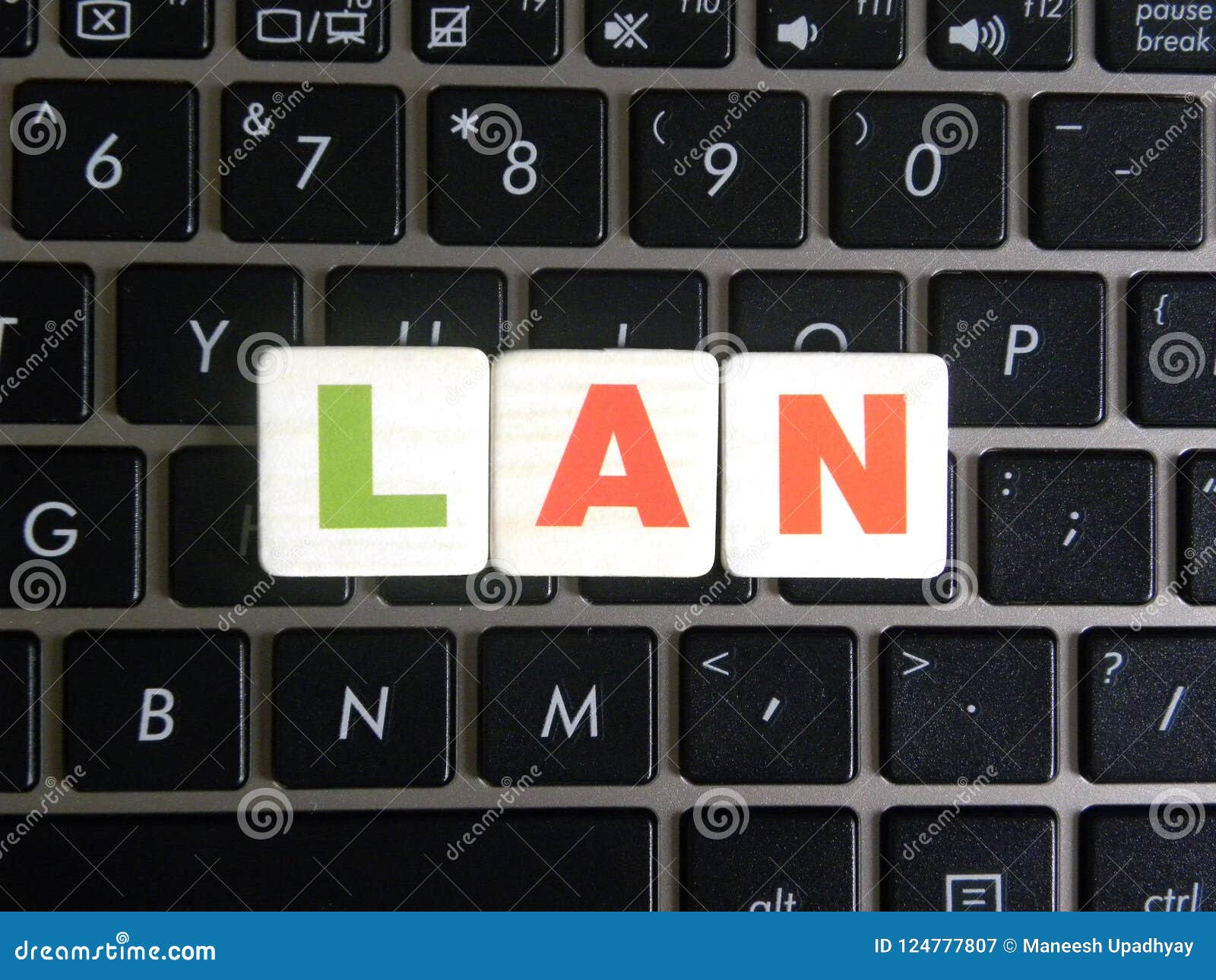 Abbreviation LAN on Keyboard Background Stock Image - Image of ...
