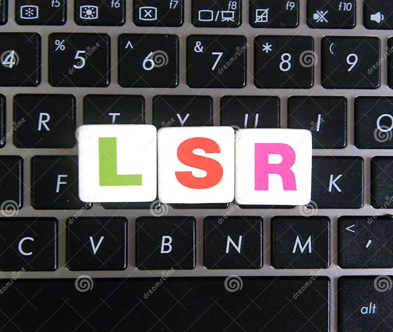 Abbreviation LSR on Keyboard Background Stock Photo - Image of english ...
