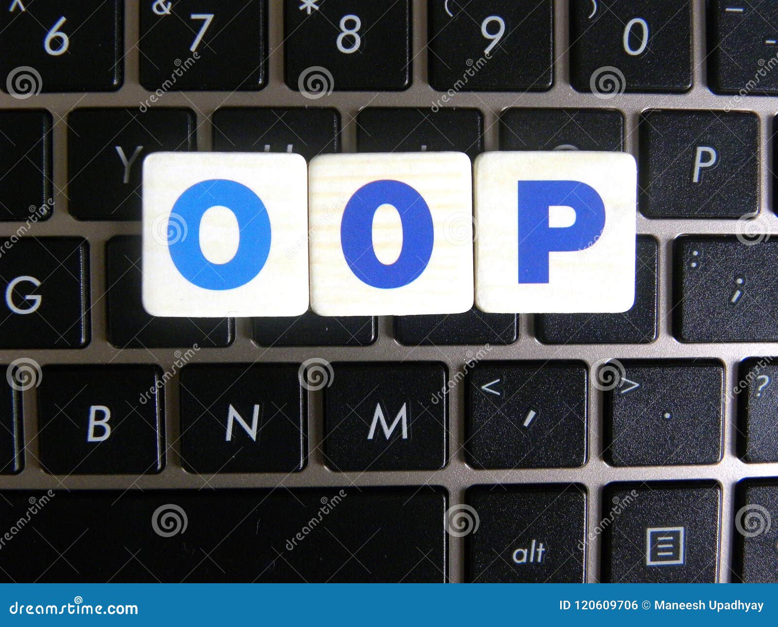 Abbreviation OOP on Keyboard Background Stock Photo - Image of design ...