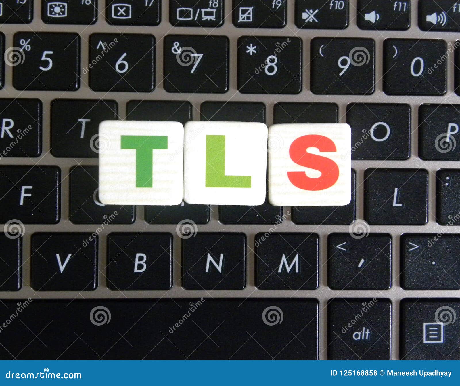 Abbreviation TLS on Keyboard Background Stock Photo - Image of device ...