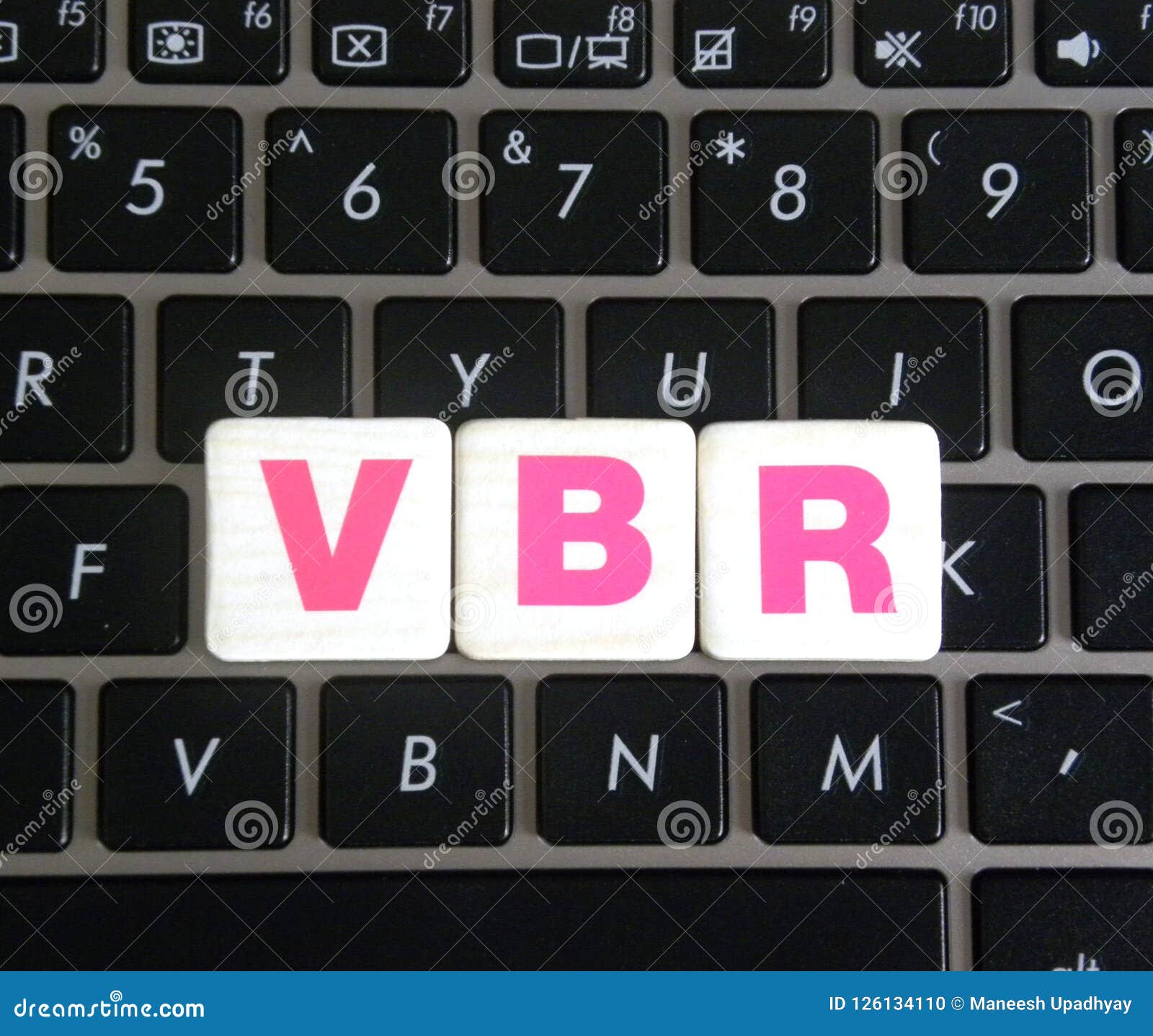 Abbreviation VBR on Keyboard Background Stock Photo - Image of ...