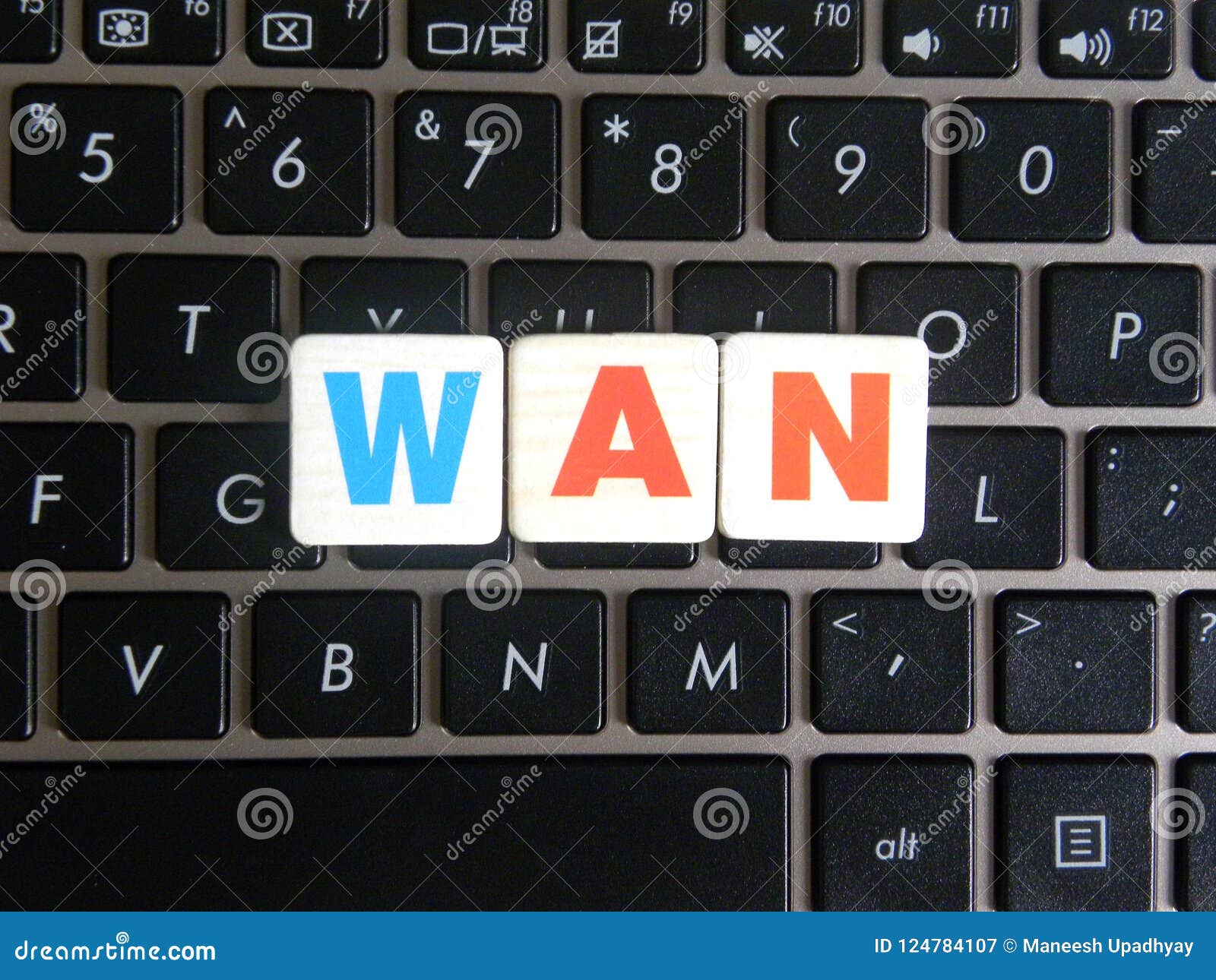 Abbreviation WAN on Keyboard Background Stock Image - Image of concept ...