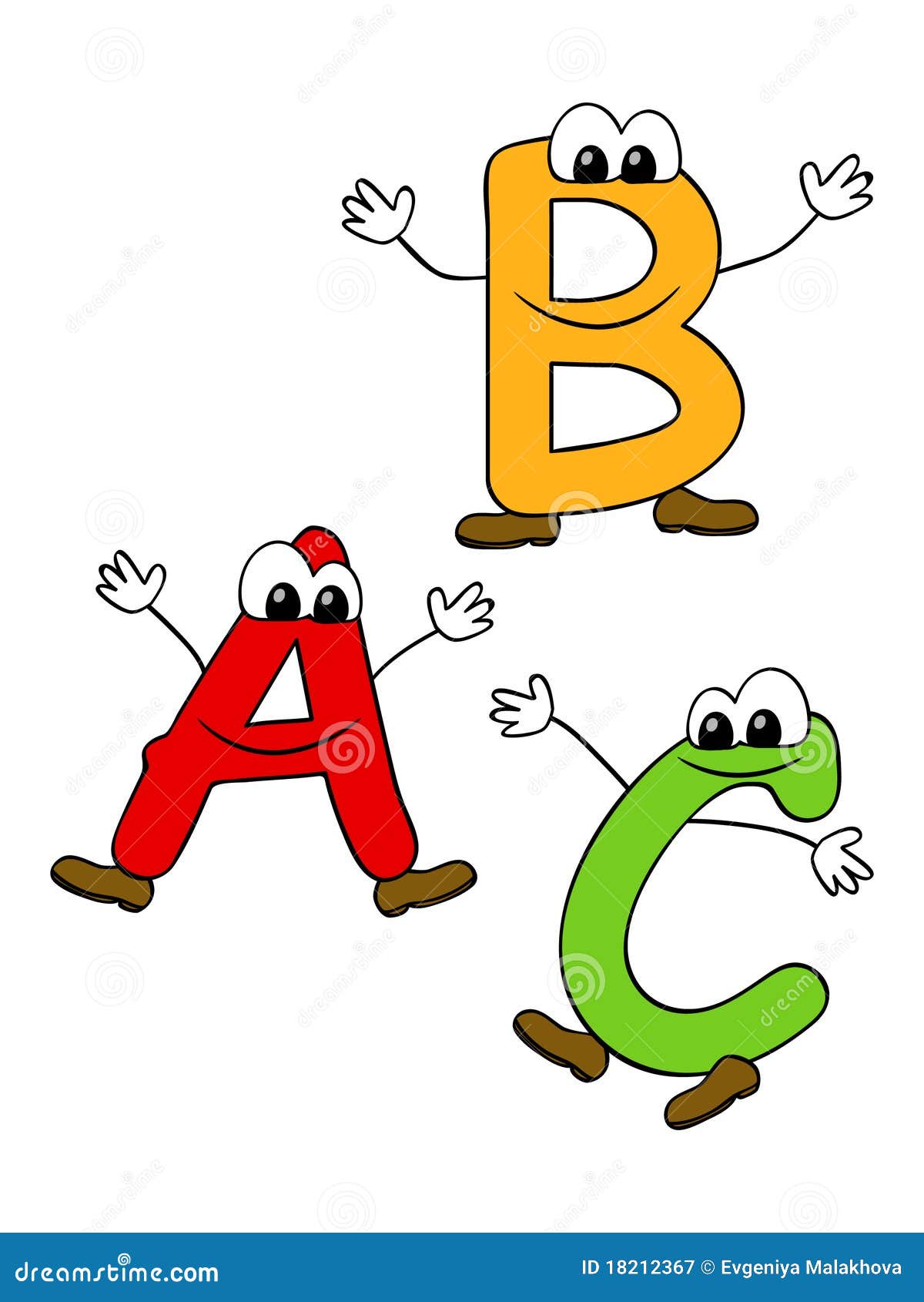 ABC stock vector. Illustration of alphabet, multi, cartoon - 18212367