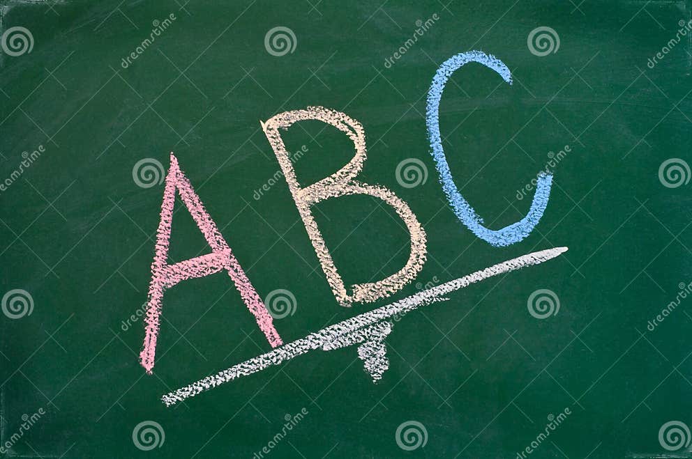 ABC stock image. Image of character, back, blackboard - 19054929