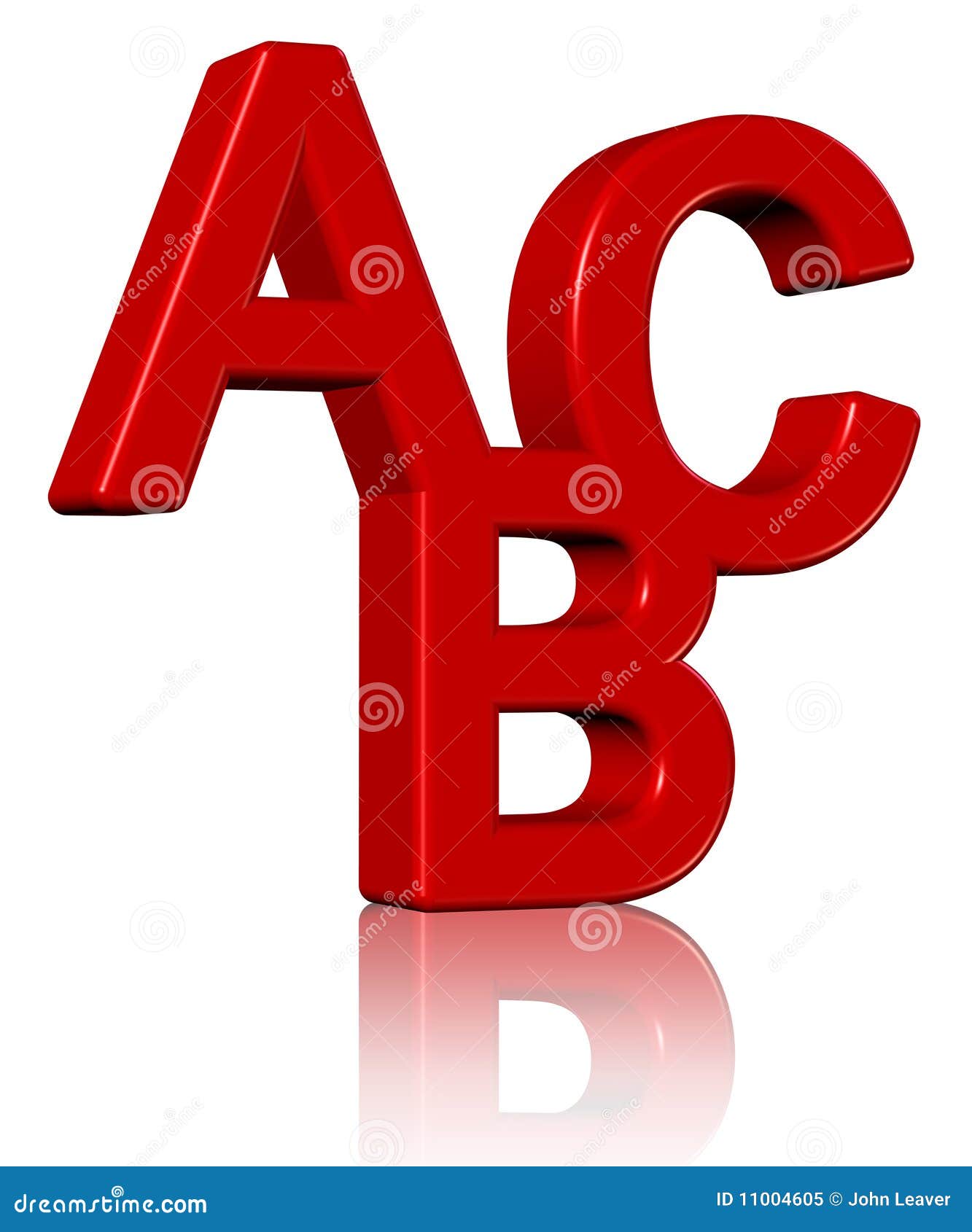 ABC 3D illustration stock. Illustration du profondeur - 11004605