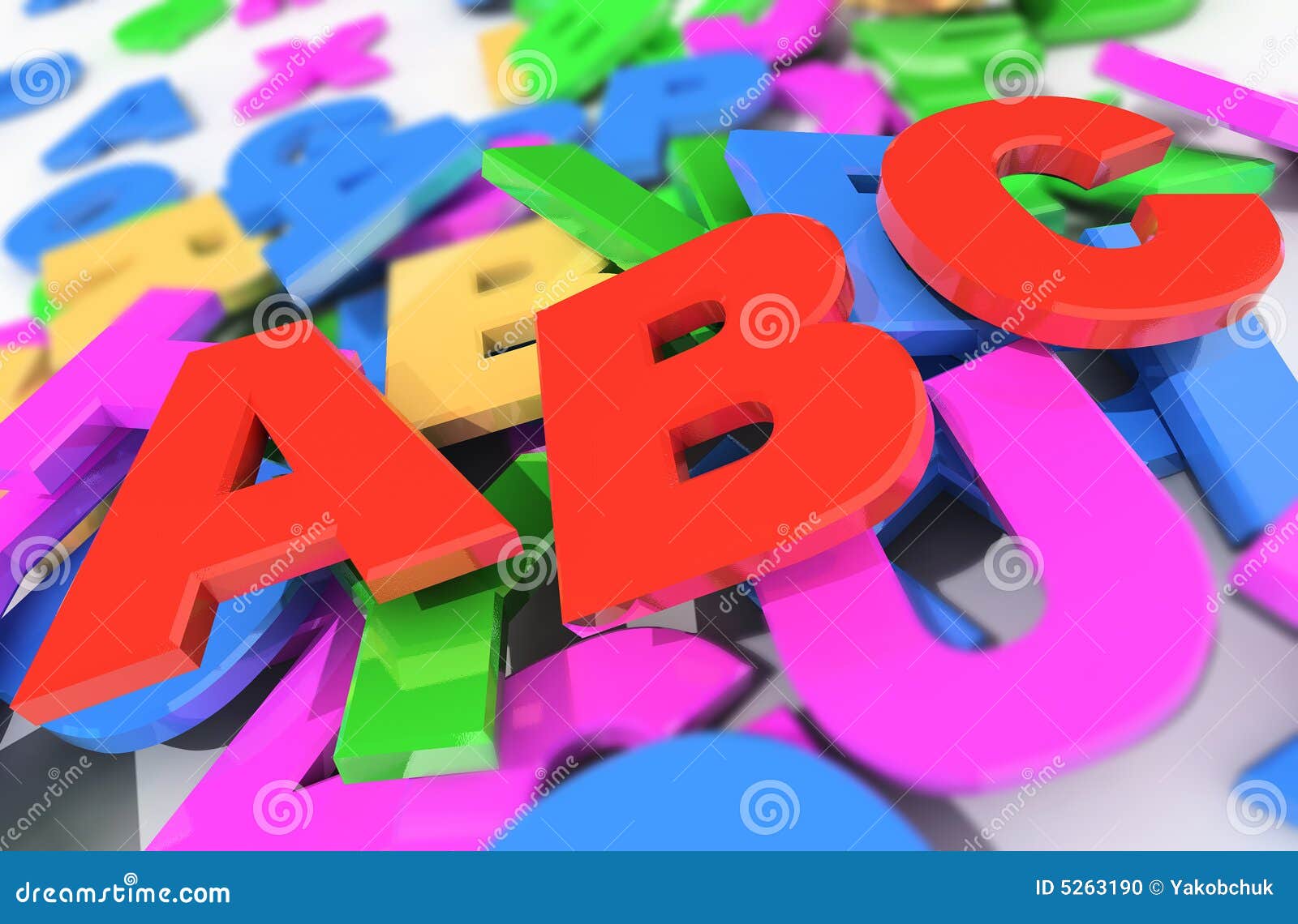 ABC stock illustration. Illustration of alphabetical, colored - 5263190