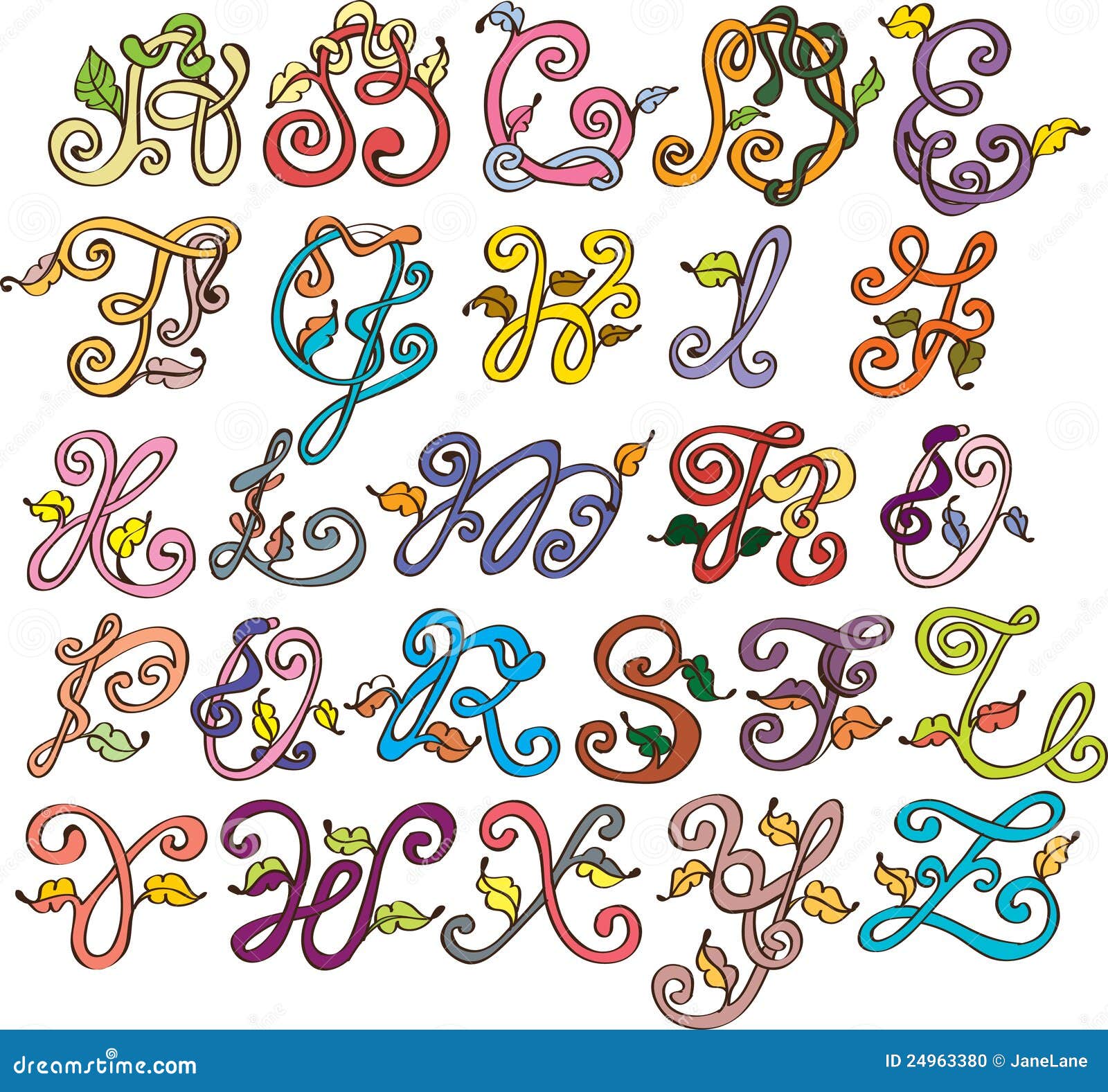 ABC Abstrait, Alphabet Normal Avec Des Lames Illustration de Vecteur ...