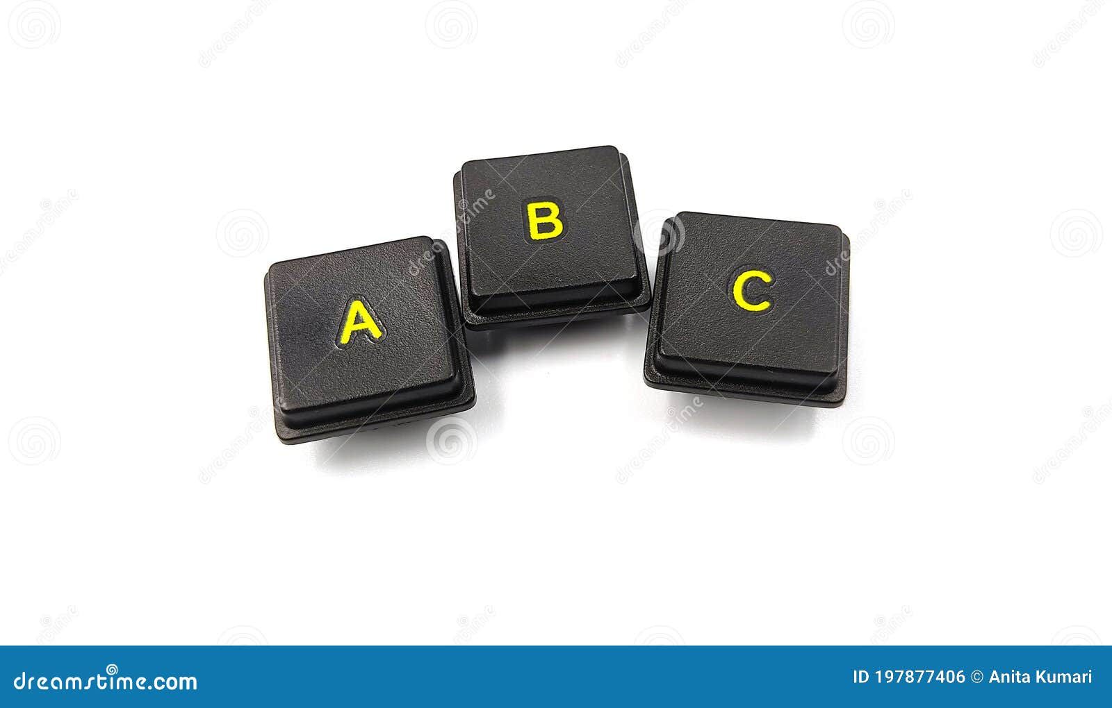 Abc Alphabet Blocks Isolated Over White Background Stock Photo - Image ...