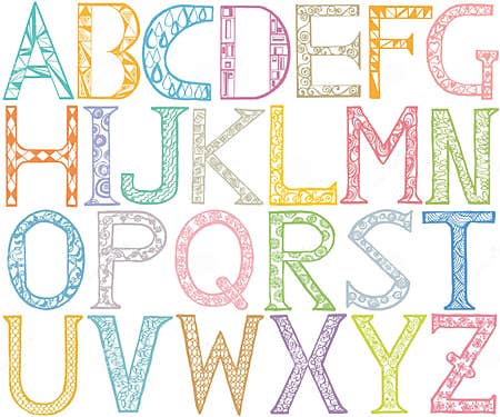 ABC Alphabet design. stock vector. Illustration of colorful - 43351550