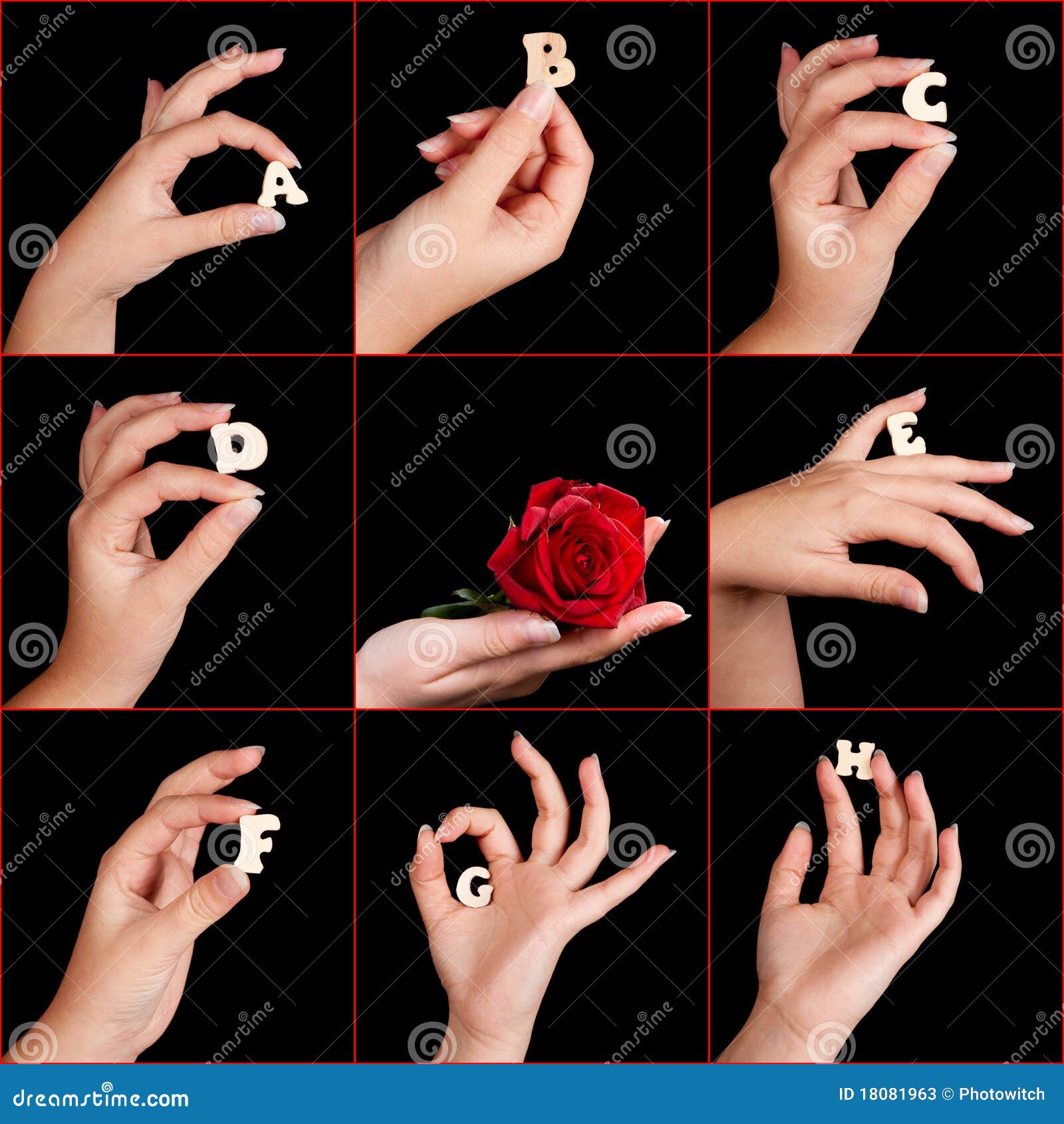 ABC Alphabet Hands Royalty-Free Stock Photo | CartoonDealer.com #18081963