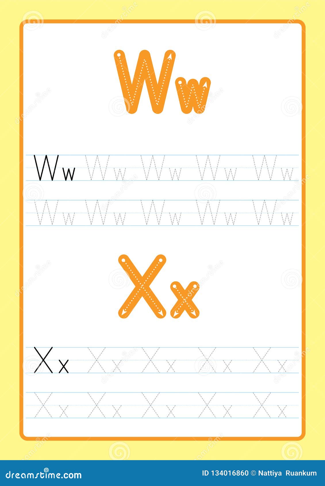 ABC Alphabet Letters Tracing Worksheet with Alphabet Letters. Basic ...