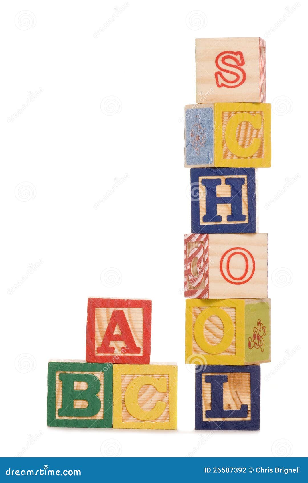 Abc alphabet school blocks stock photo. Image of write - 26587392