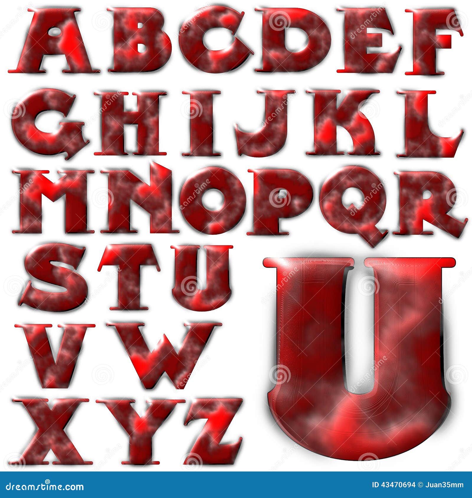 ABC Alphabet Special Design Set Stock Illustration - Illustration of ...