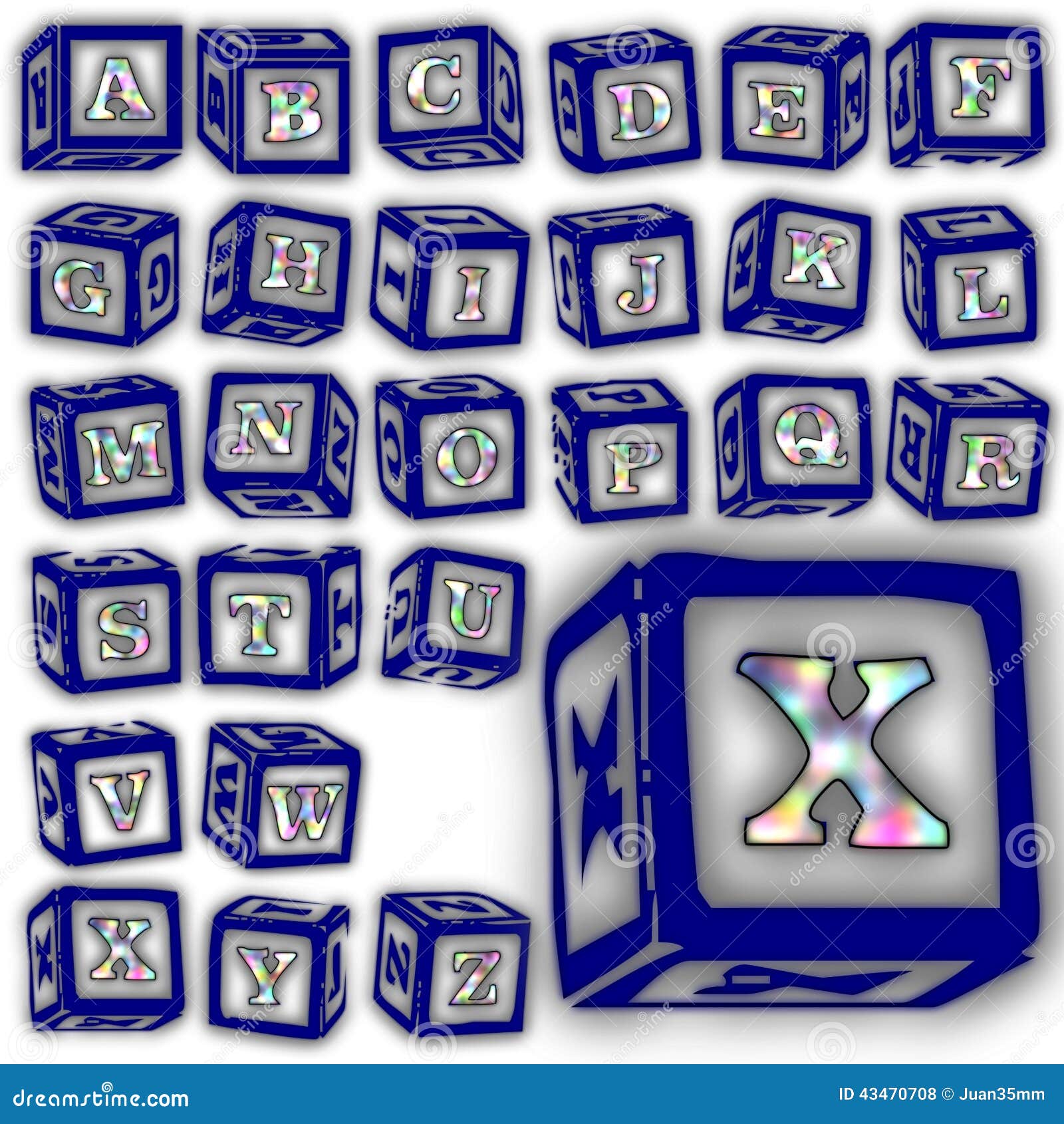 ABC Alphabet Special Design Set Stock Illustration - Illustration of ...