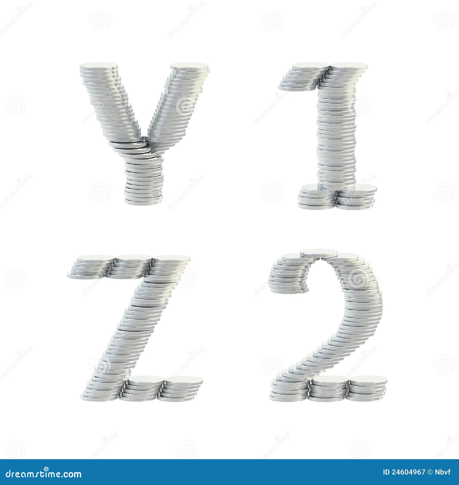 ABC Alphabet Symbols Made of Coins Stock Image - Image of cent ...