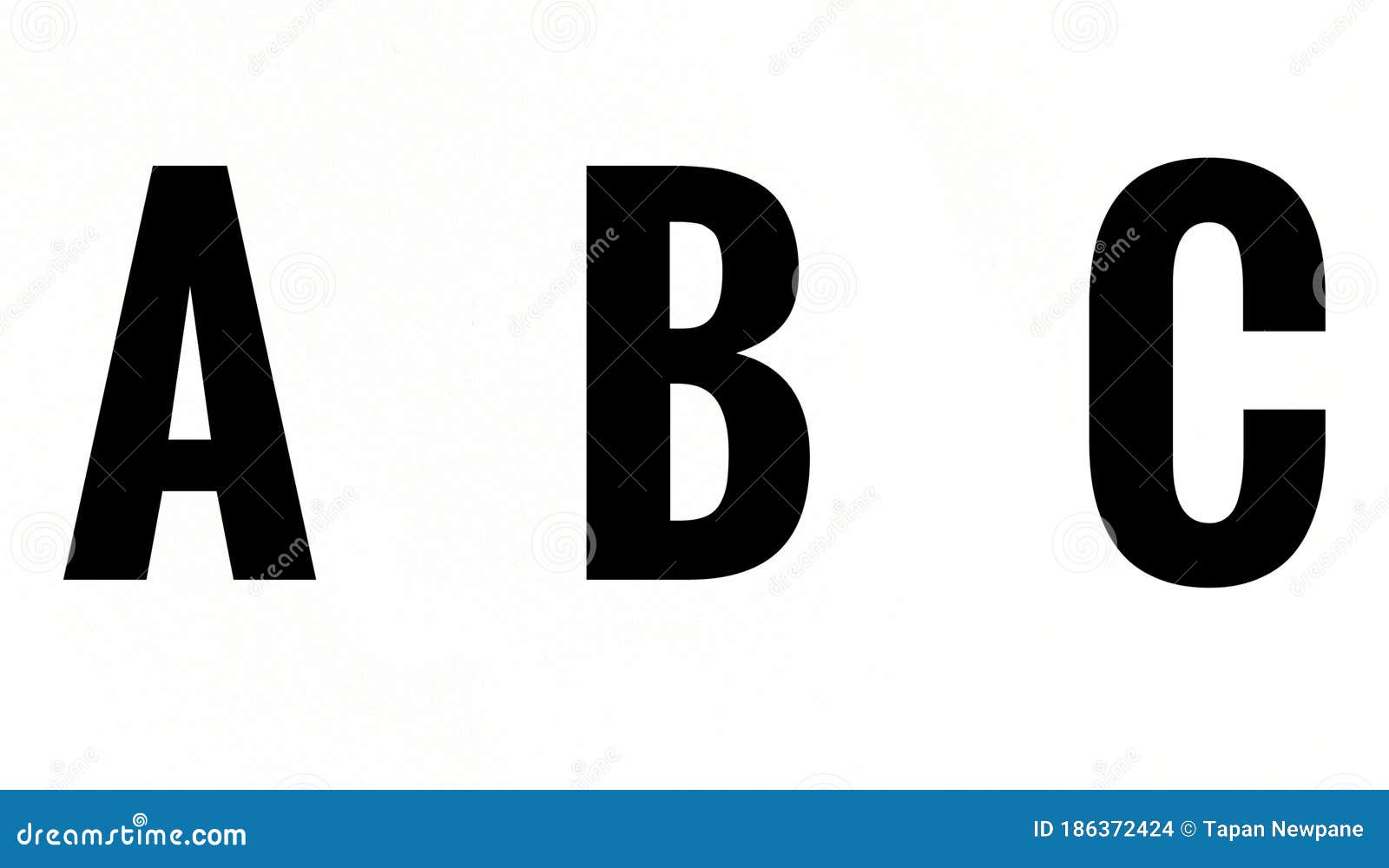 ABC Alphabet in a White Background Stock Illustration - Illustration of ...