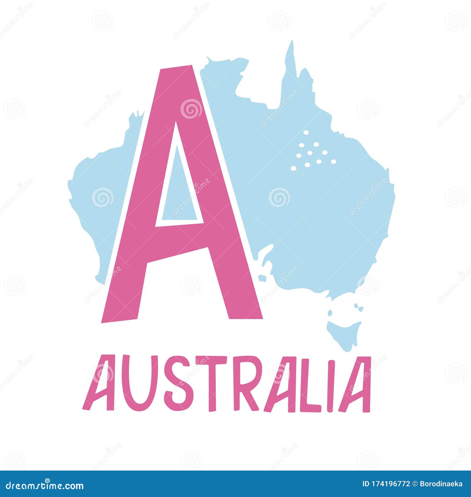 ABC Australia Vector Letter a Stock Vector - Illustration of color ...