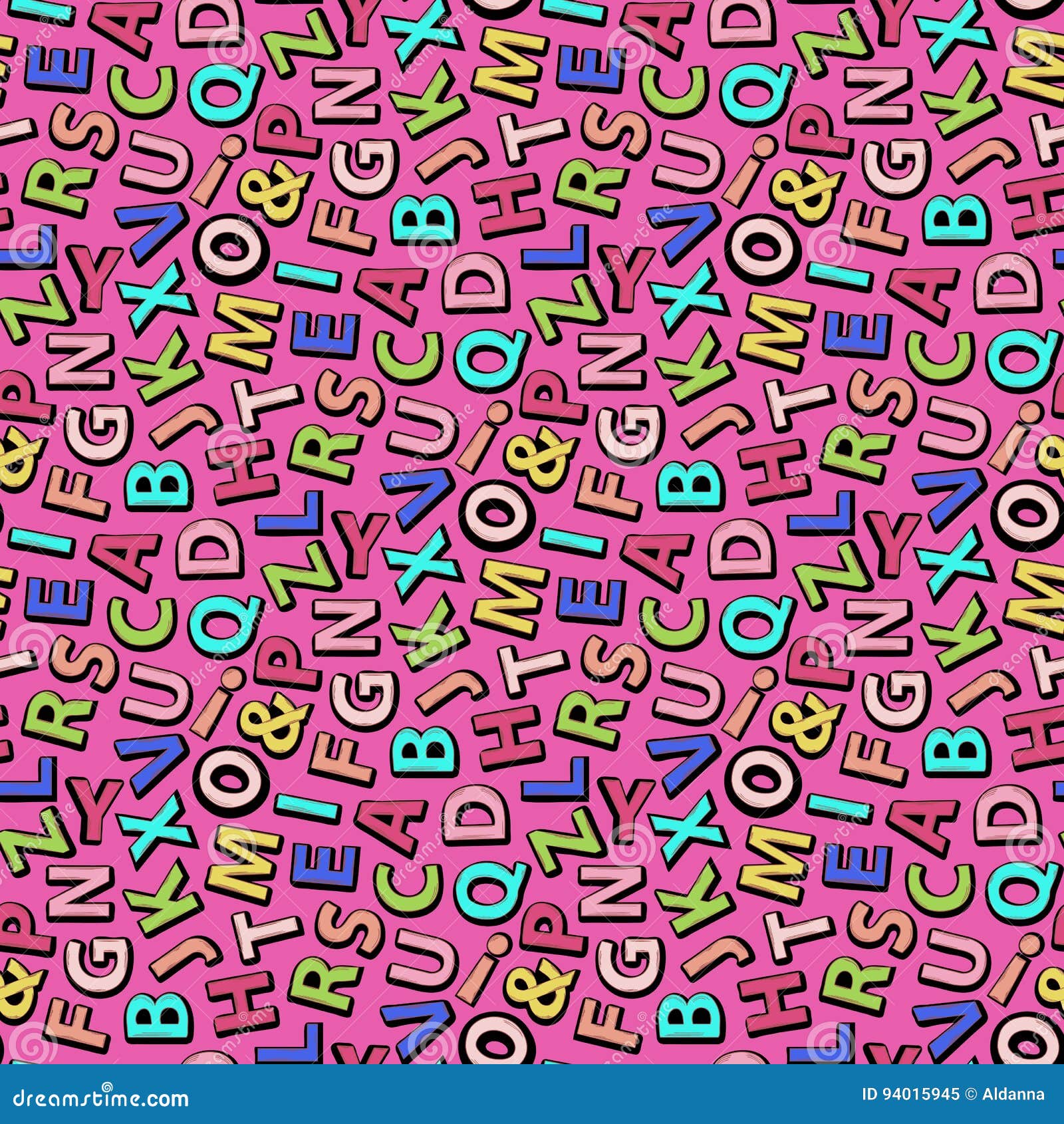 Alphabet Pattern Background Wallpaper Design Royalty-Free Stock Image ...