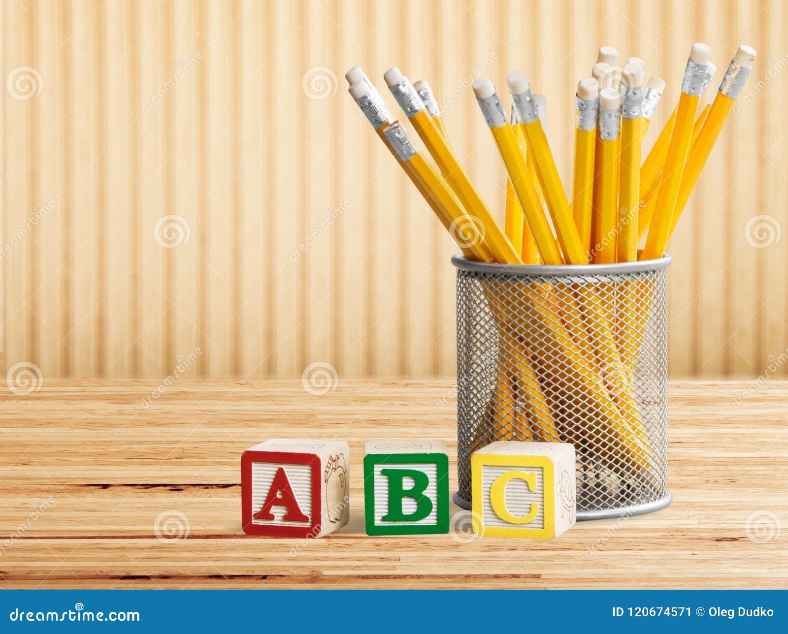 Abc stock image. Image of educational, yellow, baby - 120674571