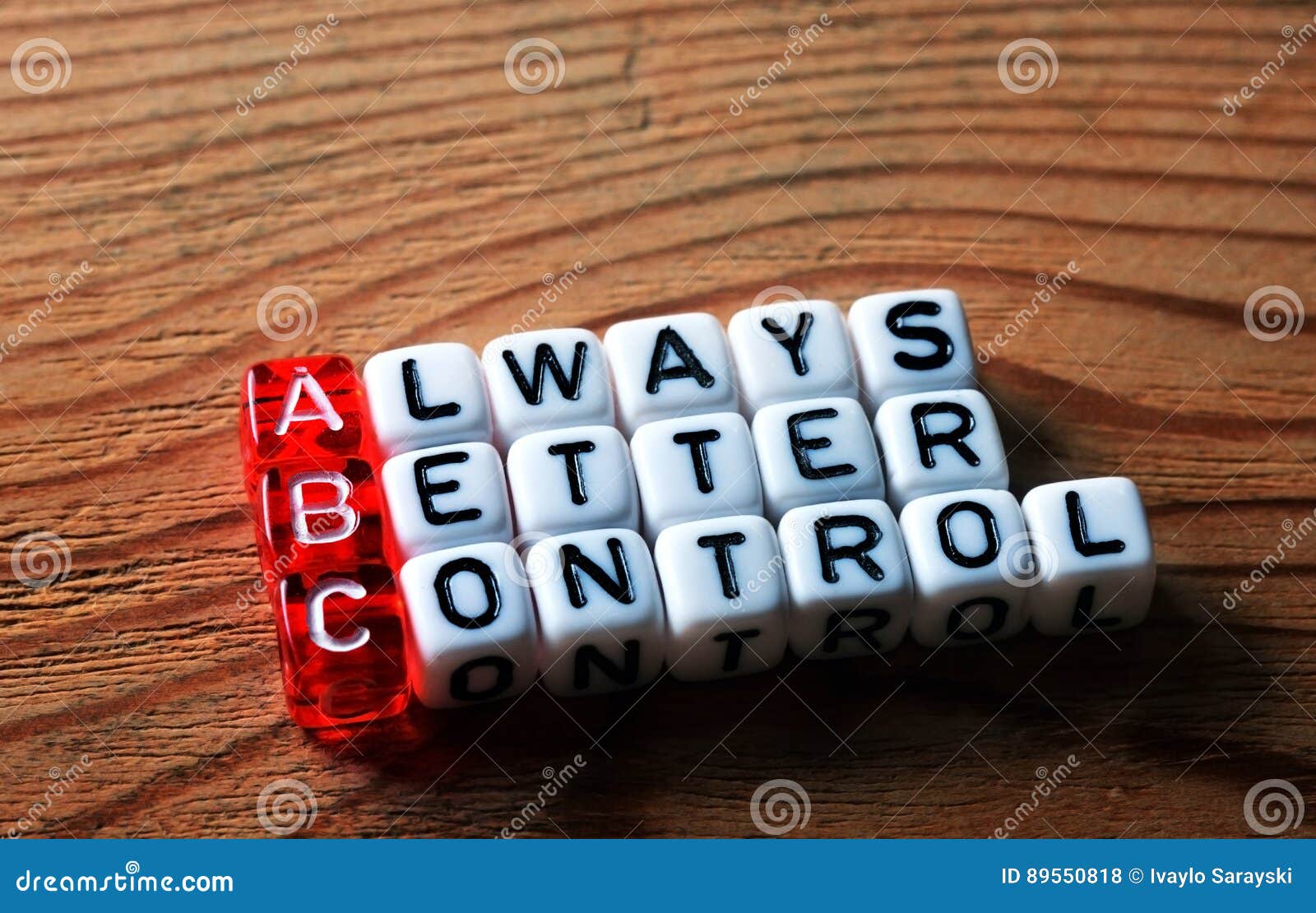 ABC always Better Control stock photo. Image of closeup - 89550818