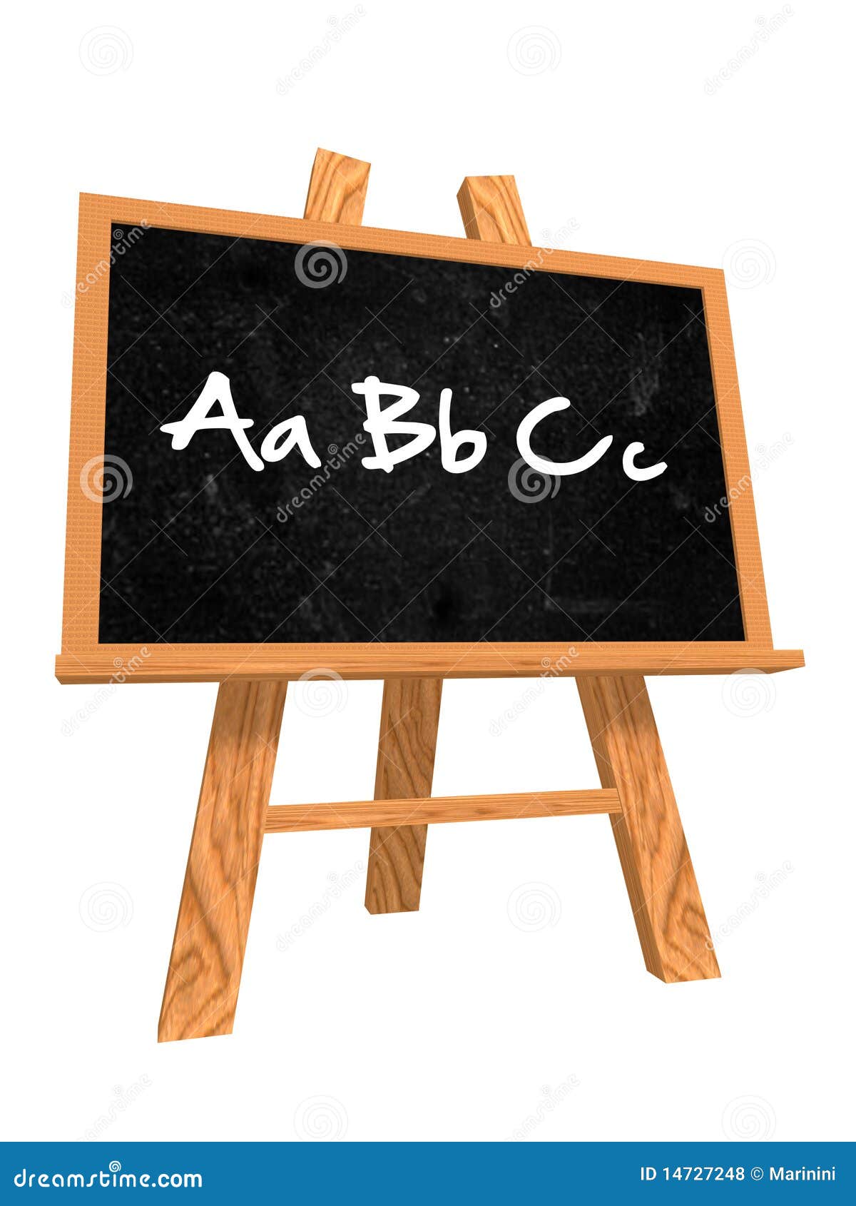 Abc on blackboard stock illustration. Illustration of chalk - 14727248