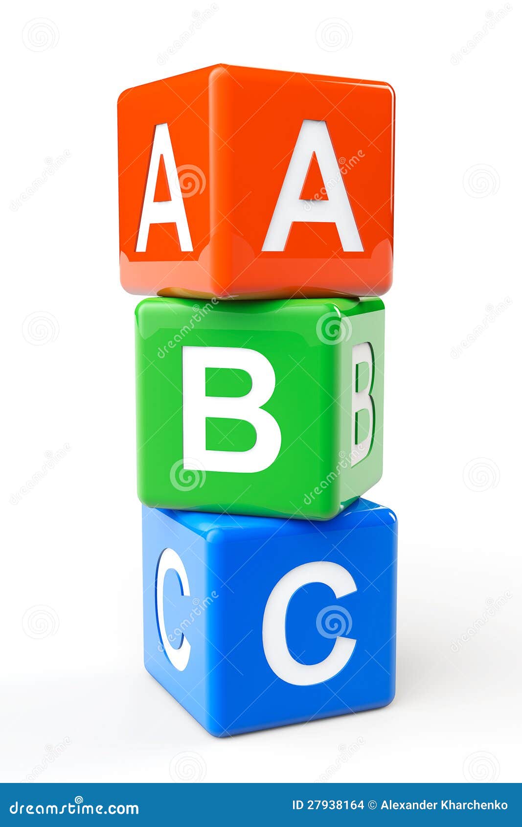 ABC block cubes stock illustration. Illustration of blue - 27938164