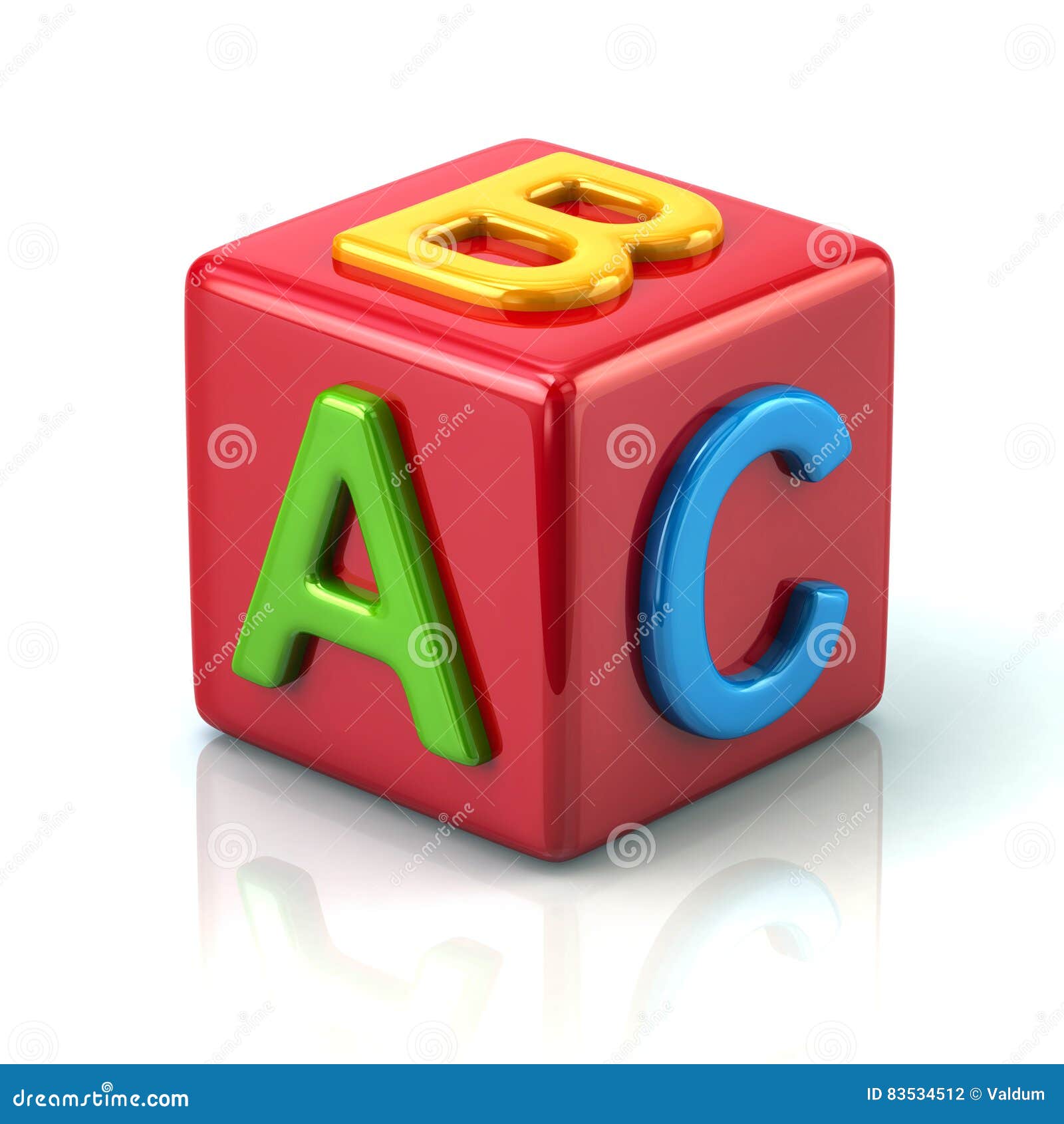 Abc block stock illustration. Illustration of english - 83534512