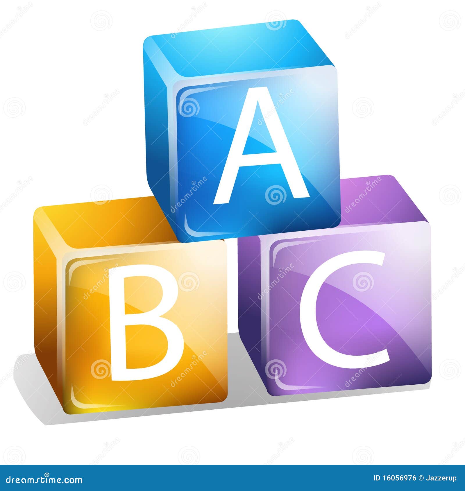 ABC Blocks stock illustration. Illustration of artistic - 16056976