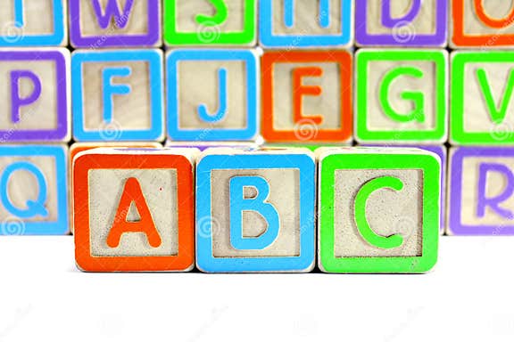 ABC Blocks stock photo. Image of back, fundamental, block - 20635744