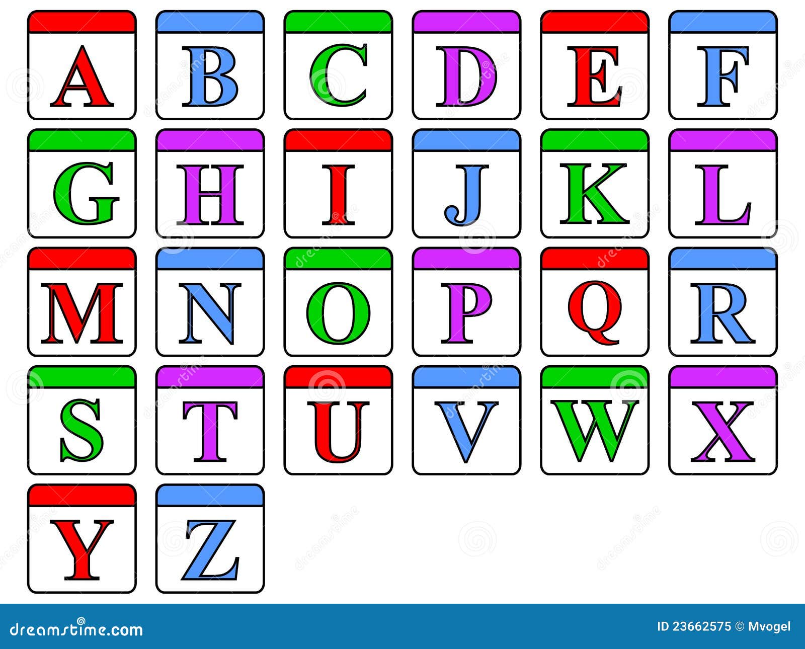 ABC Blocks stock vector. Illustration of baby, cube, isolated - 23662575