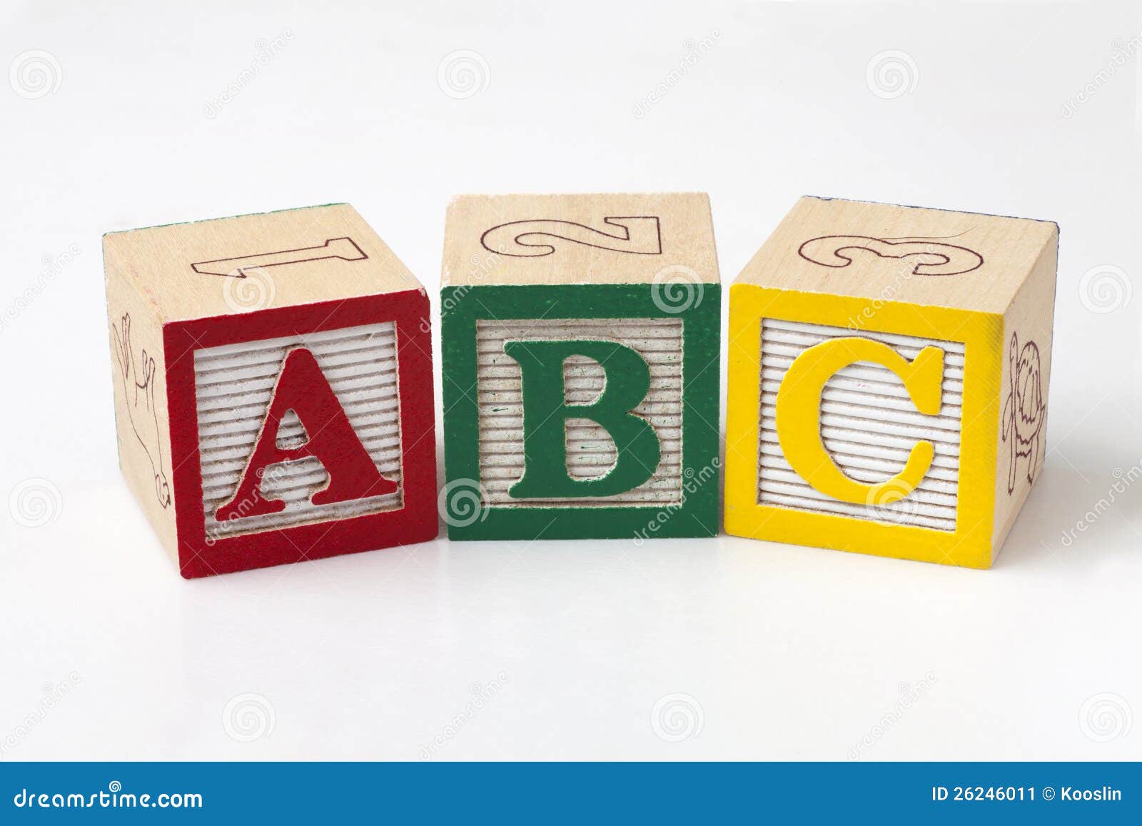 ABC Blocks stock image. Image of vertical, playful, threedimensional ...
