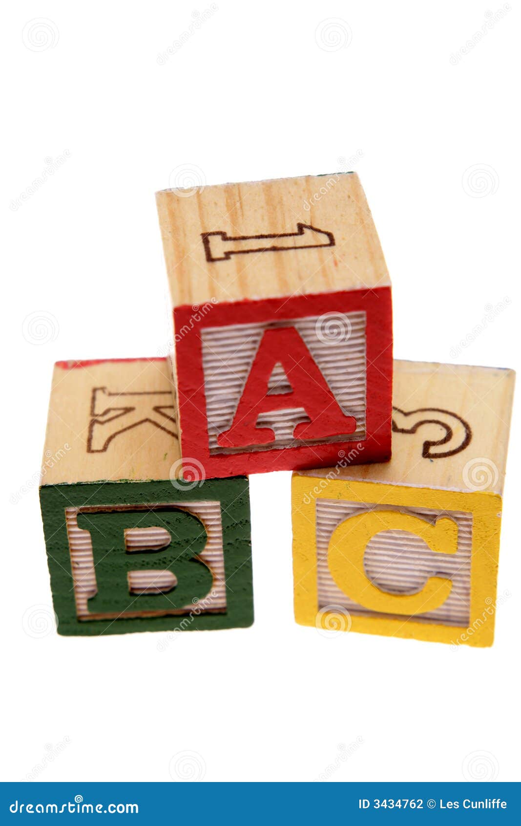 ABC blocks stock photo. Image of shot, background, still - 3434762