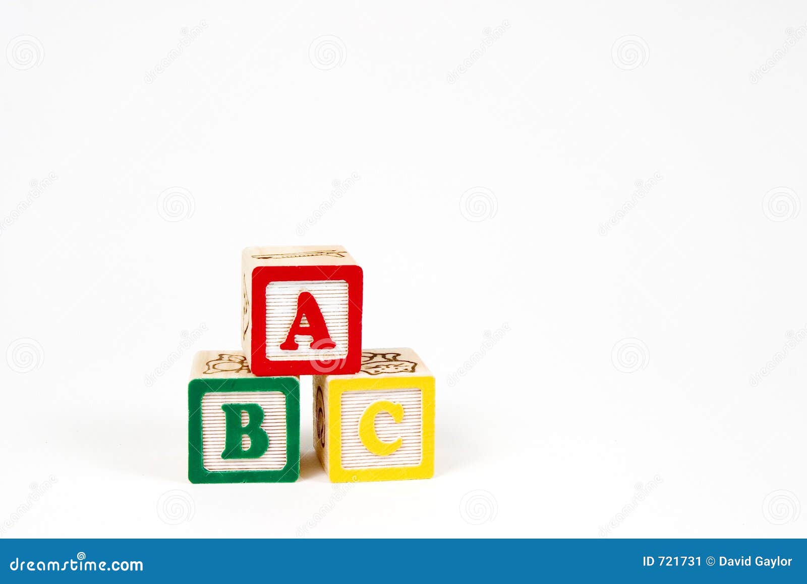 Abc in blocks stock image. Image of wooden, child, isolate - 721731