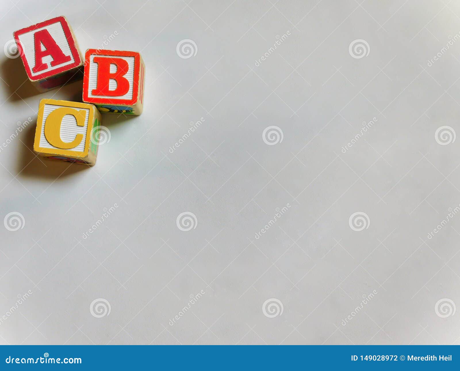 ABC blocks in corner stock photo. Image of bright, colored - 149028972