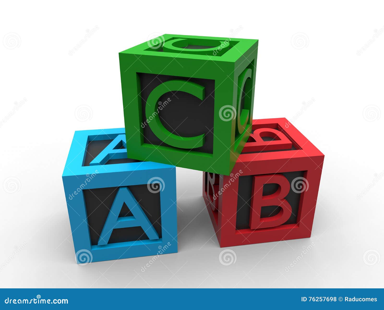 ABC blocks stock illustration. Illustration of black - 76257698