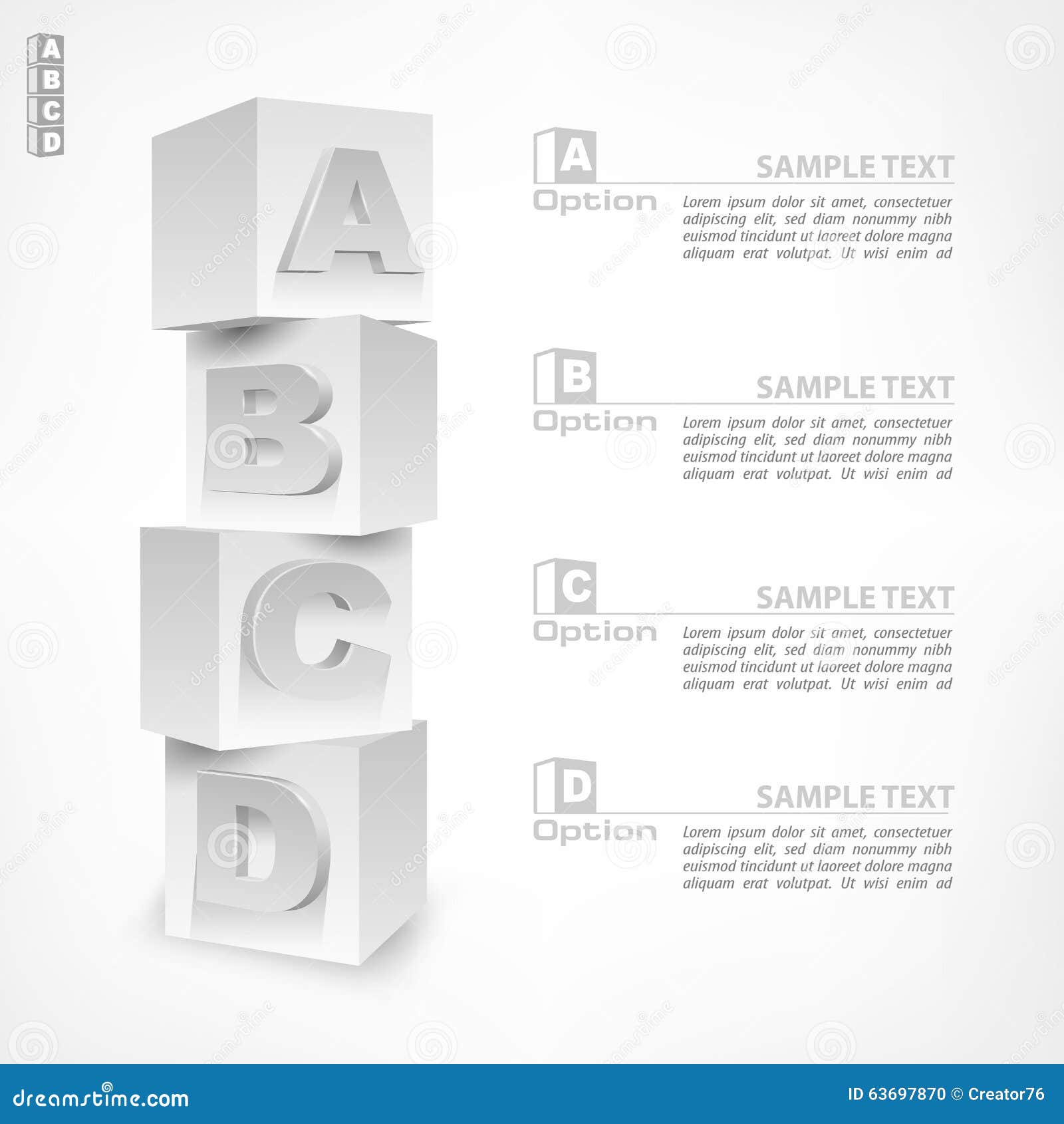 ABC blocks infographic stock vector. Illustration of text - 63697870