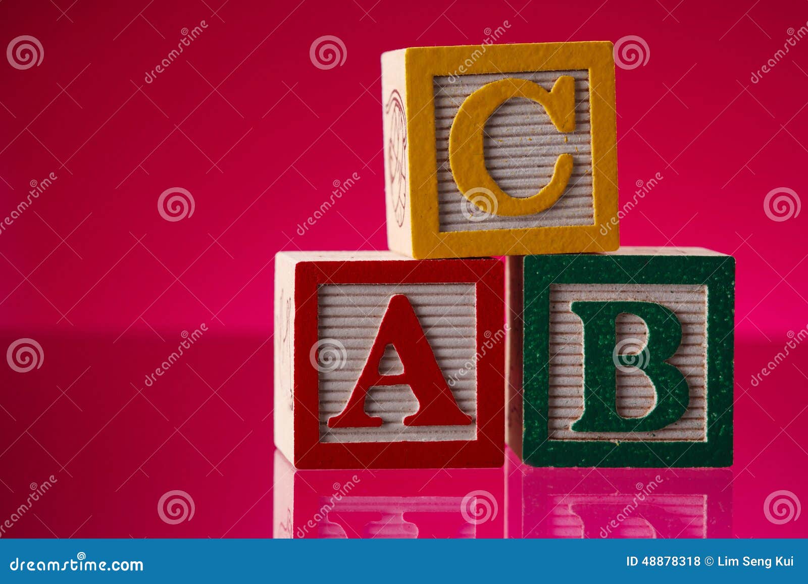 ABC Blocks stock photo. Image of script, shot, full, wood - 48878318