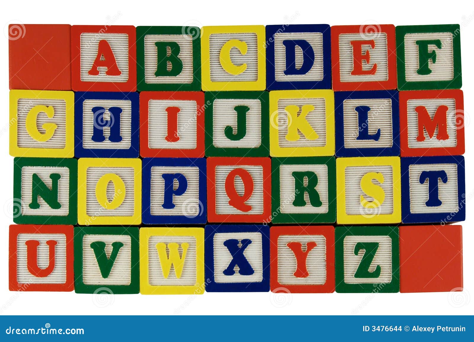 ABC Blocks A-Z Stock Images - Image: 3476644