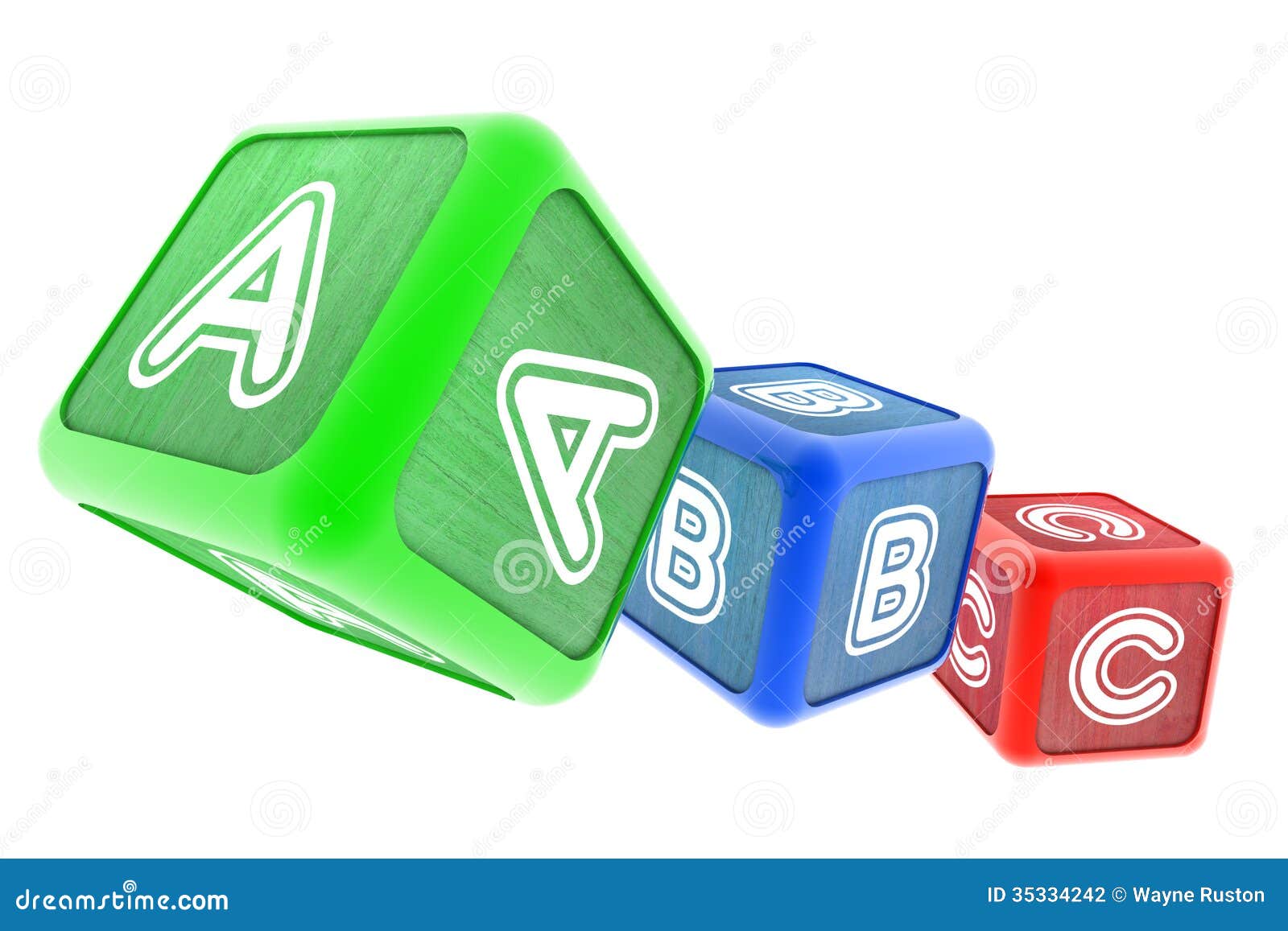 ABC Building Blocks stock illustration. Illustration of elementary ...