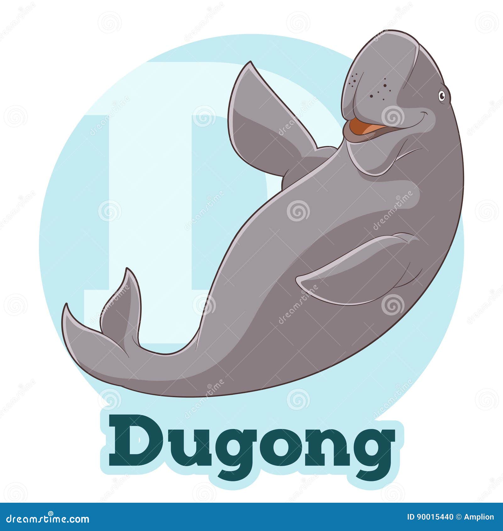 Dugong Cartoon Hand Drawn Style Stock Photography | CartoonDealer.com ...