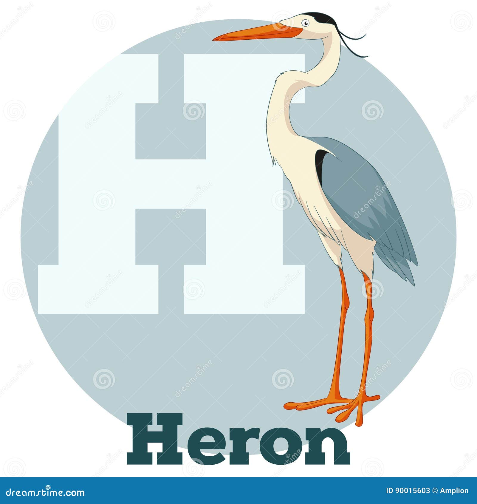 Blue Heron Cartoon