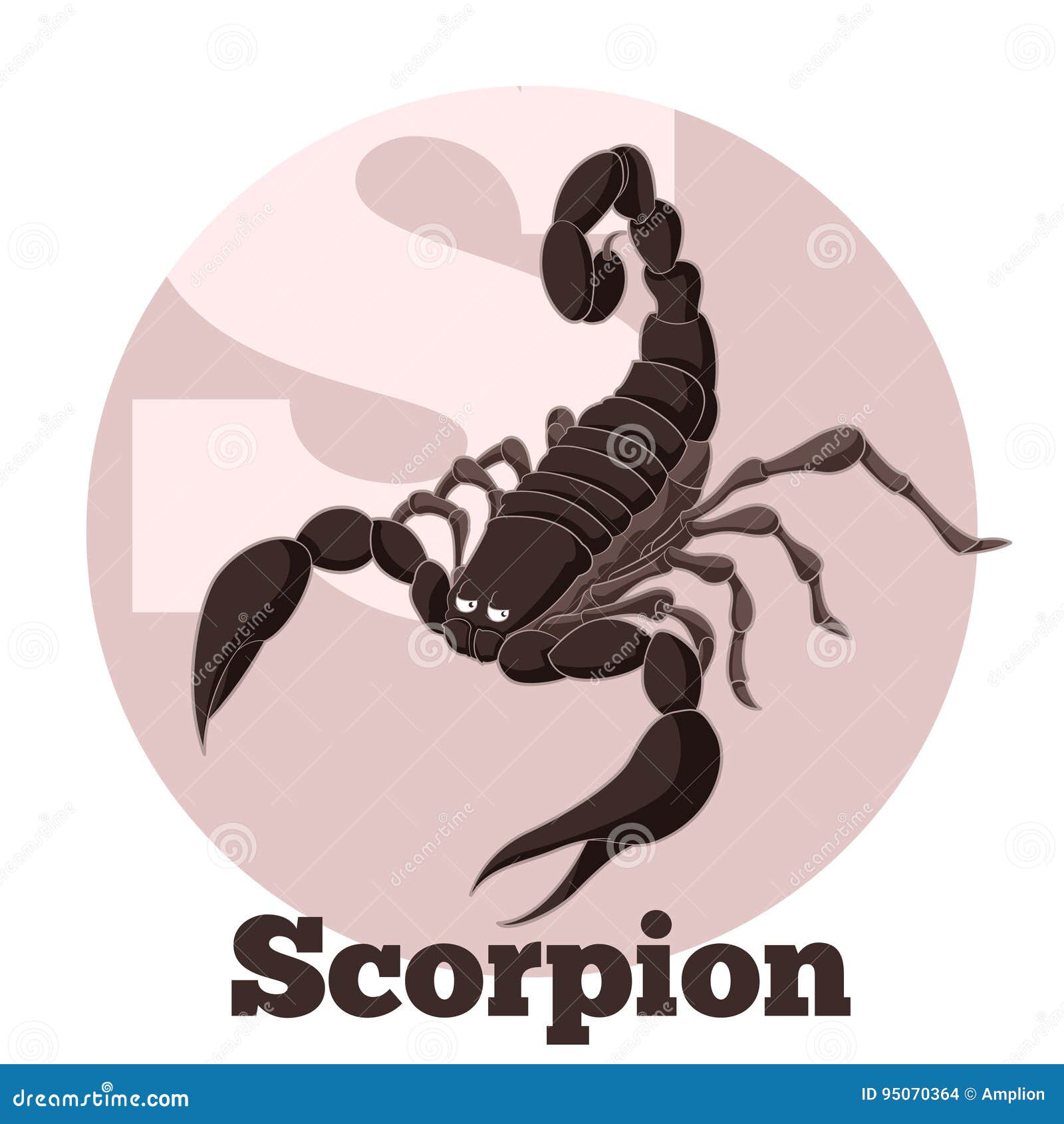 Cartoon Scorpion Fish Isolated On White Background Vector Illustration ...