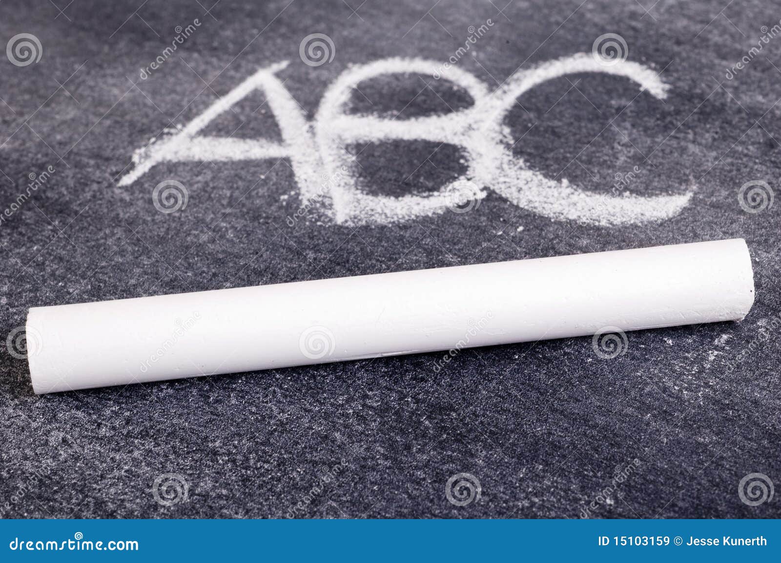 ABC on Chalkboard stock image. Image of white, detail - 15103159