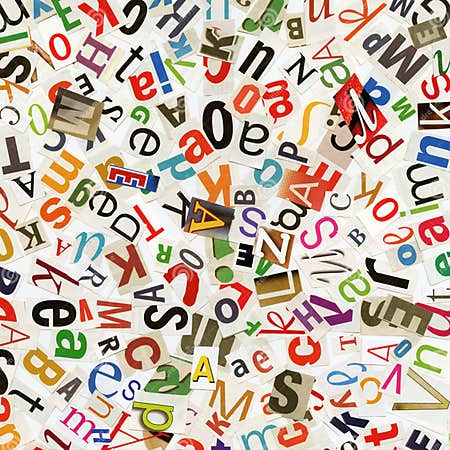 ABC collage stock image. Image of copy, handmade, newsprint - 17724447