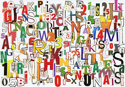 ABC collage stock illustration. Illustration of alphabet - 17724543