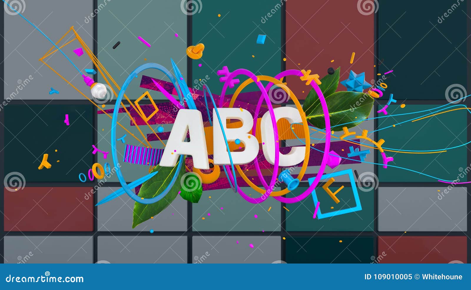 ABC colorful card stock illustration. Illustration of bright - 109010005