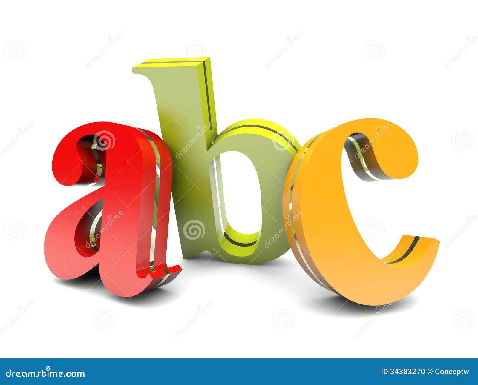Abc colorful letters stock illustration. Illustration of teach - 34383270